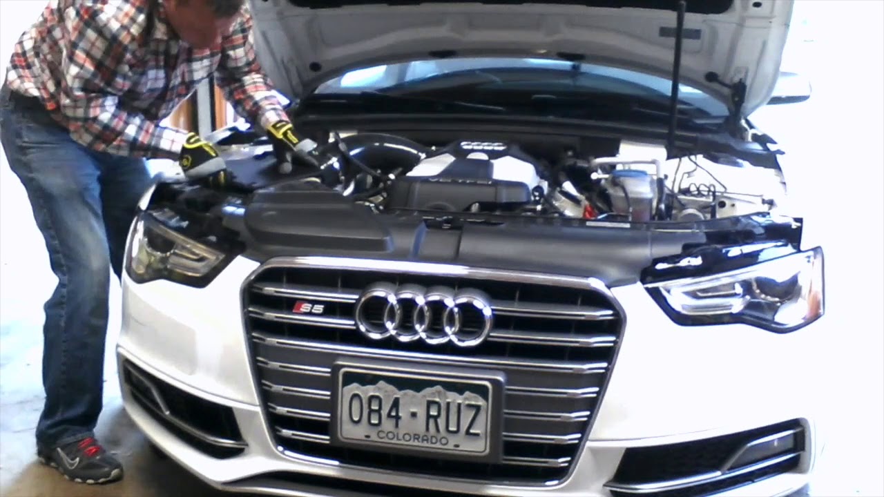 Audi S5 B8.5 Intake + K&N upgrade - YouTube