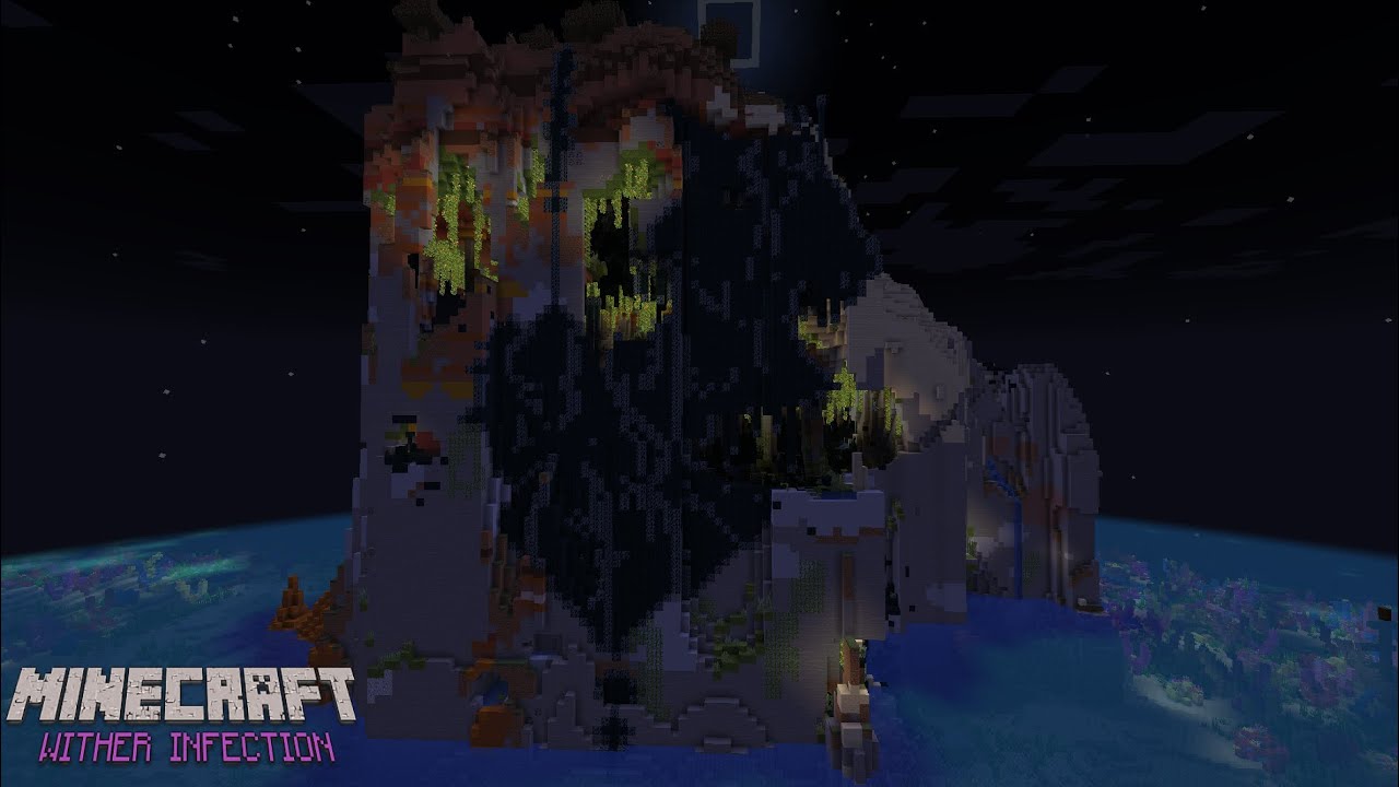 We Tried Surviving on a MASSIVE Island with the Wither Infection Mod ...