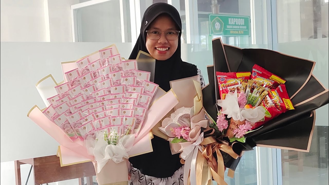 Proses bucket snack, bucket permen dll. persiapan wisuda th. 2023 - YouTube