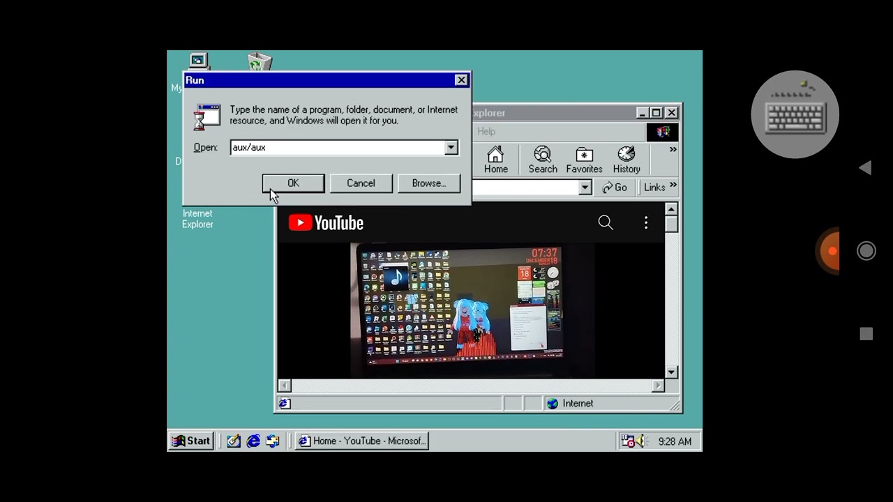 Windows 98 BSOD 1658 - YouTube