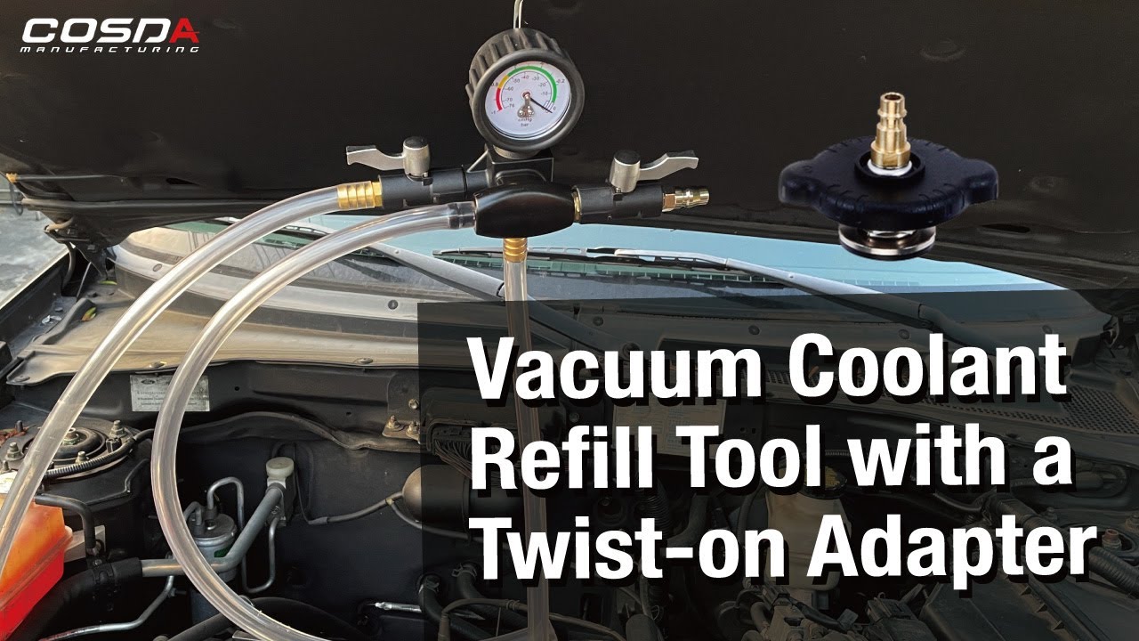 No Air Bleeding Needed! Try this Vacuum-type Coolant Refill Tool - YouTube