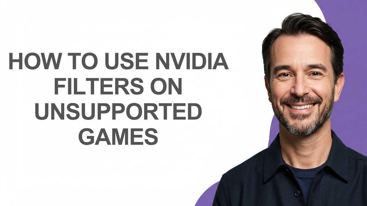 How to Use Nvidia Filters on Unsupported Games - KevinHowTo - YouTube