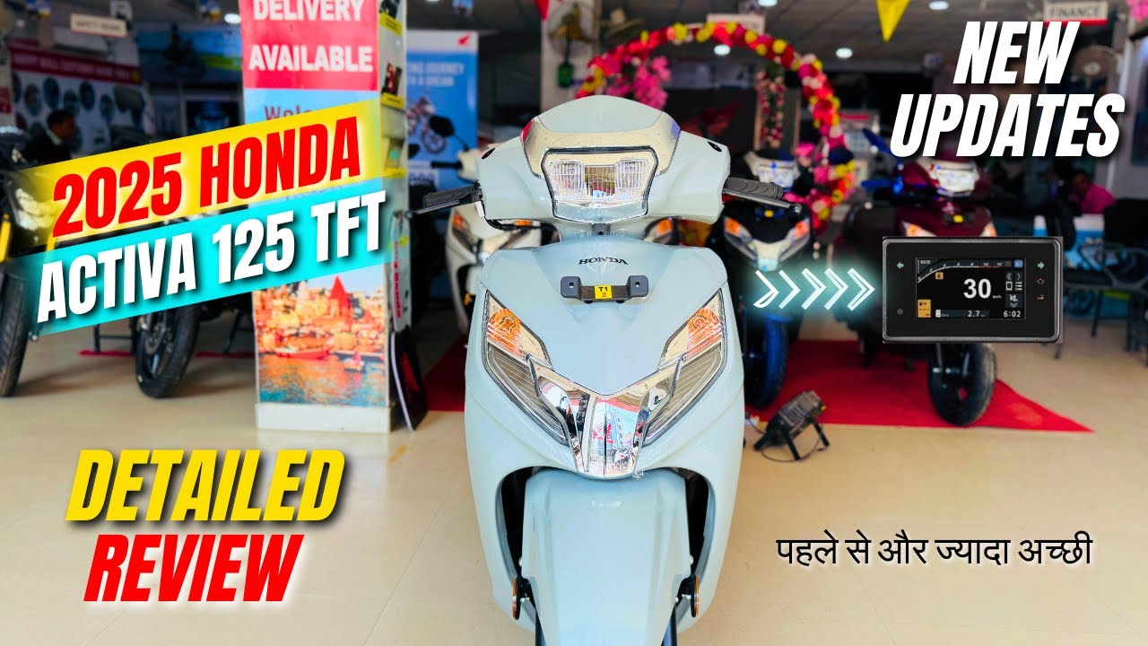 2025 New Honda Activa 125 OBD 2B TFT Display Detailed Review | On Road ...