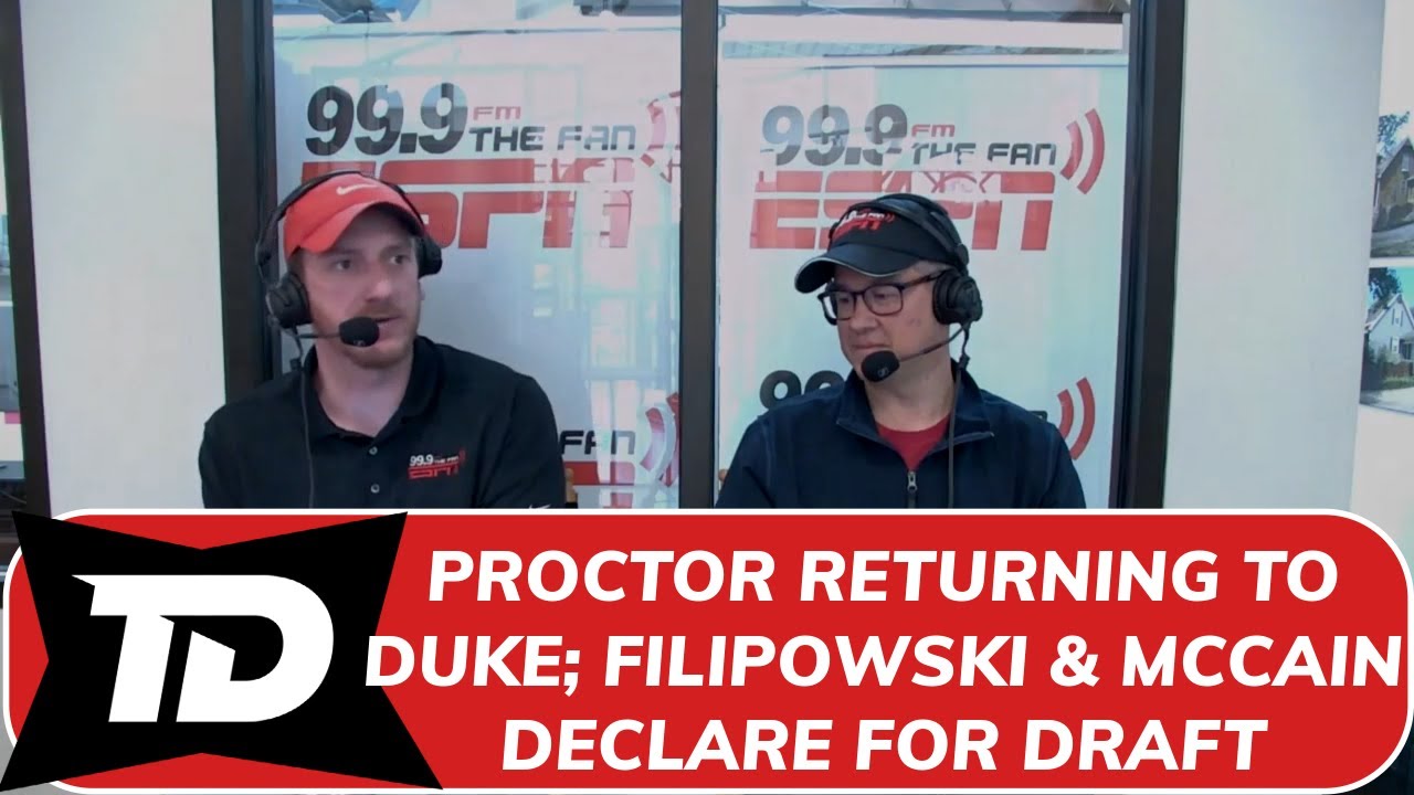 Tyrese Proctor returning to Duke; Kyle Filipowski & Jared McCain ...