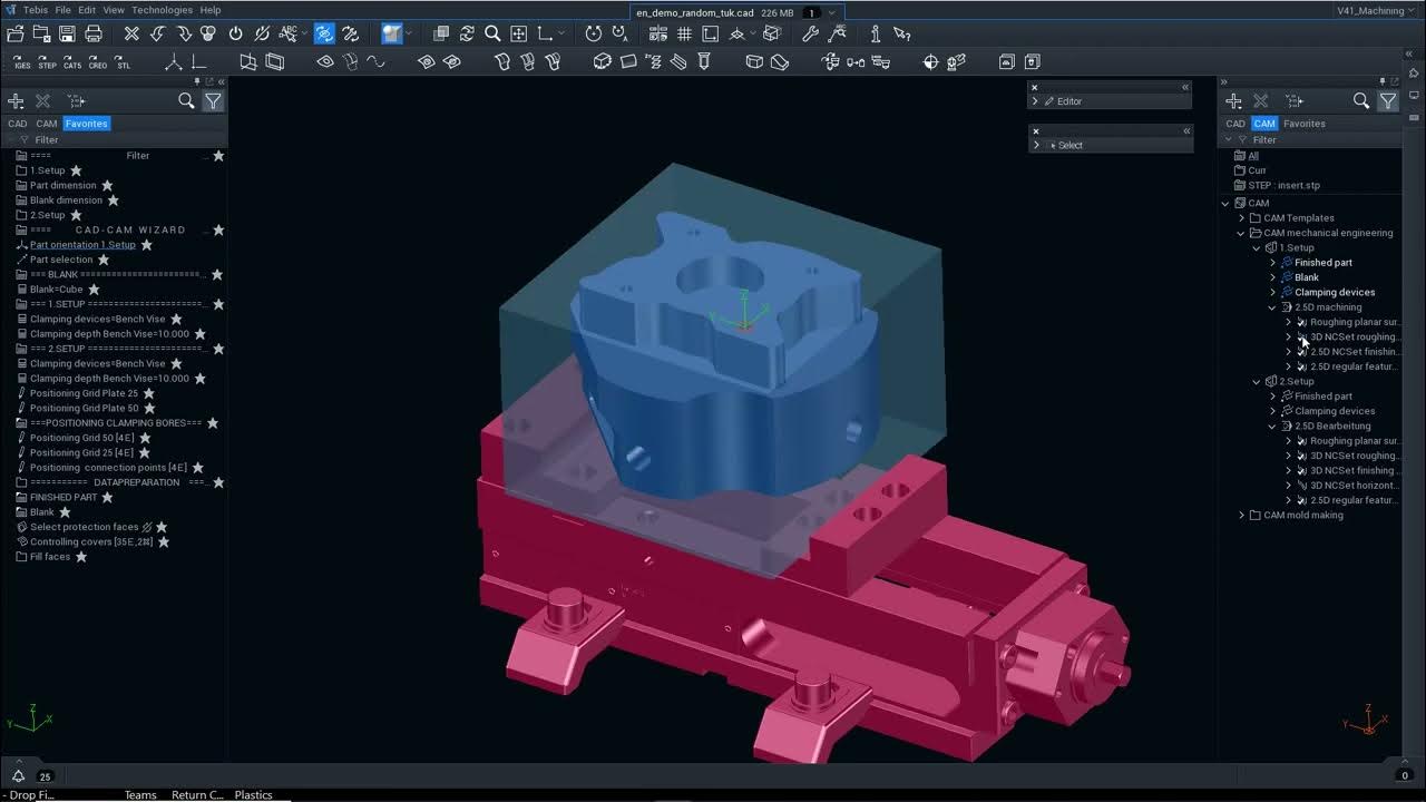 Tebis CAD/CAM/MES for CNC Process Optimisation and CAM Automation - YouTube