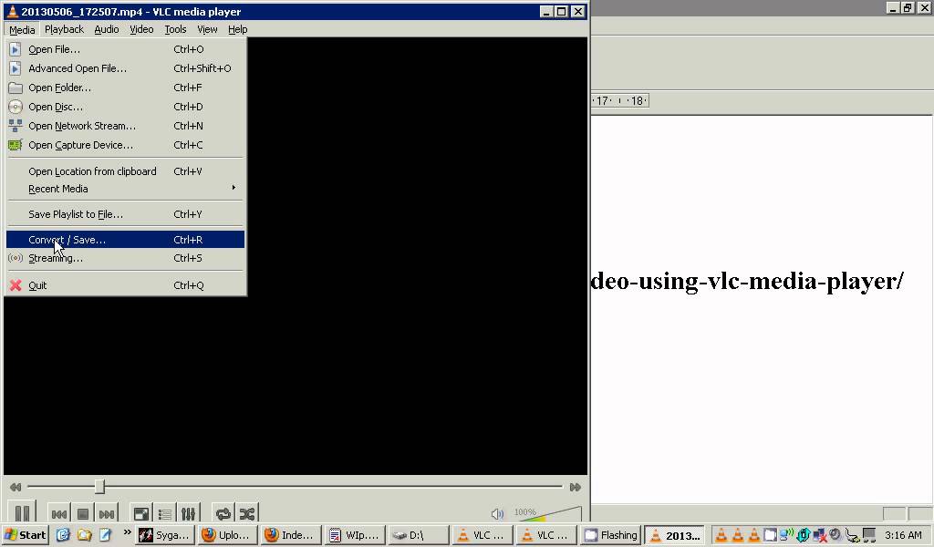 How to rotate a video's orientation right side up and then save a new ...