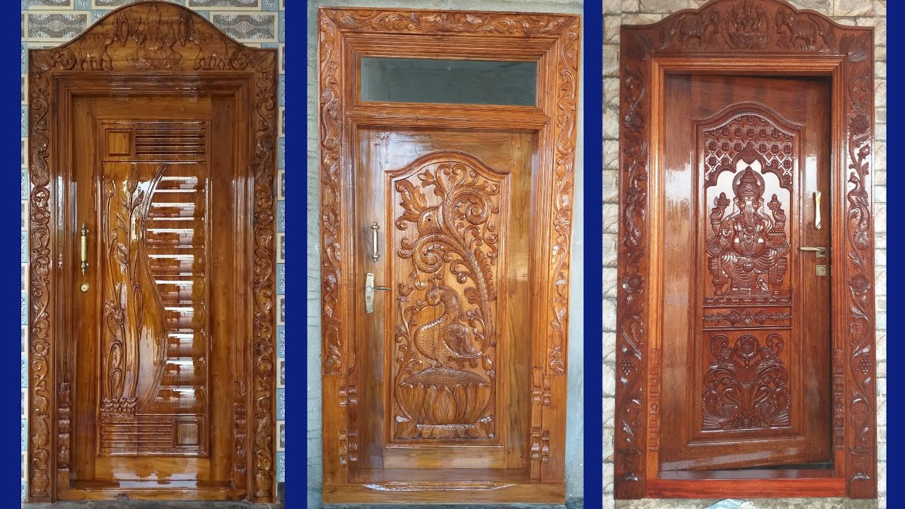 Indians Home Entrance Door 25 Designs - YouTube