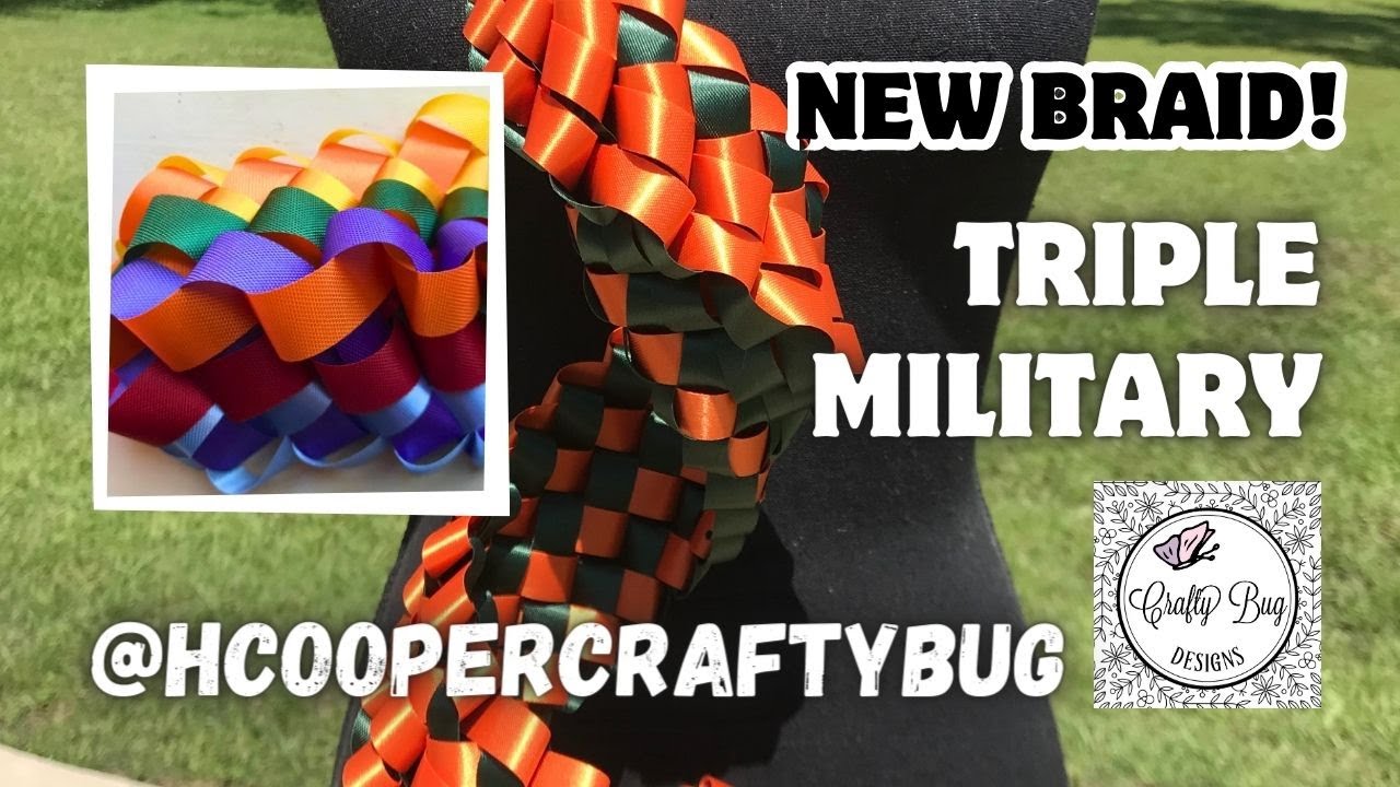 *new* TRIPLE MILITARY BRAID// NEW homecoming mum braids #homecomingmums ...