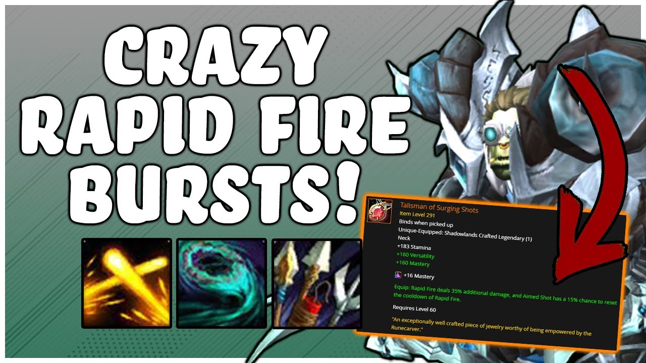Crazy Rapid Fire Bursts! | Necrolord Marksmanship Hunter PvP | WoW ...