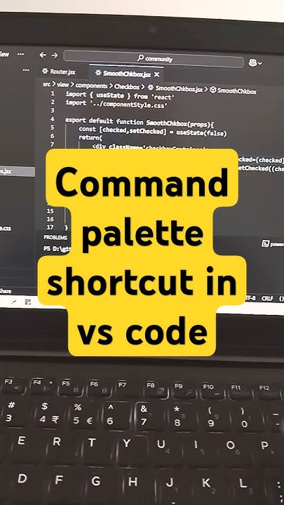 How to open the command palette in vs code using this trick #vscode # ...