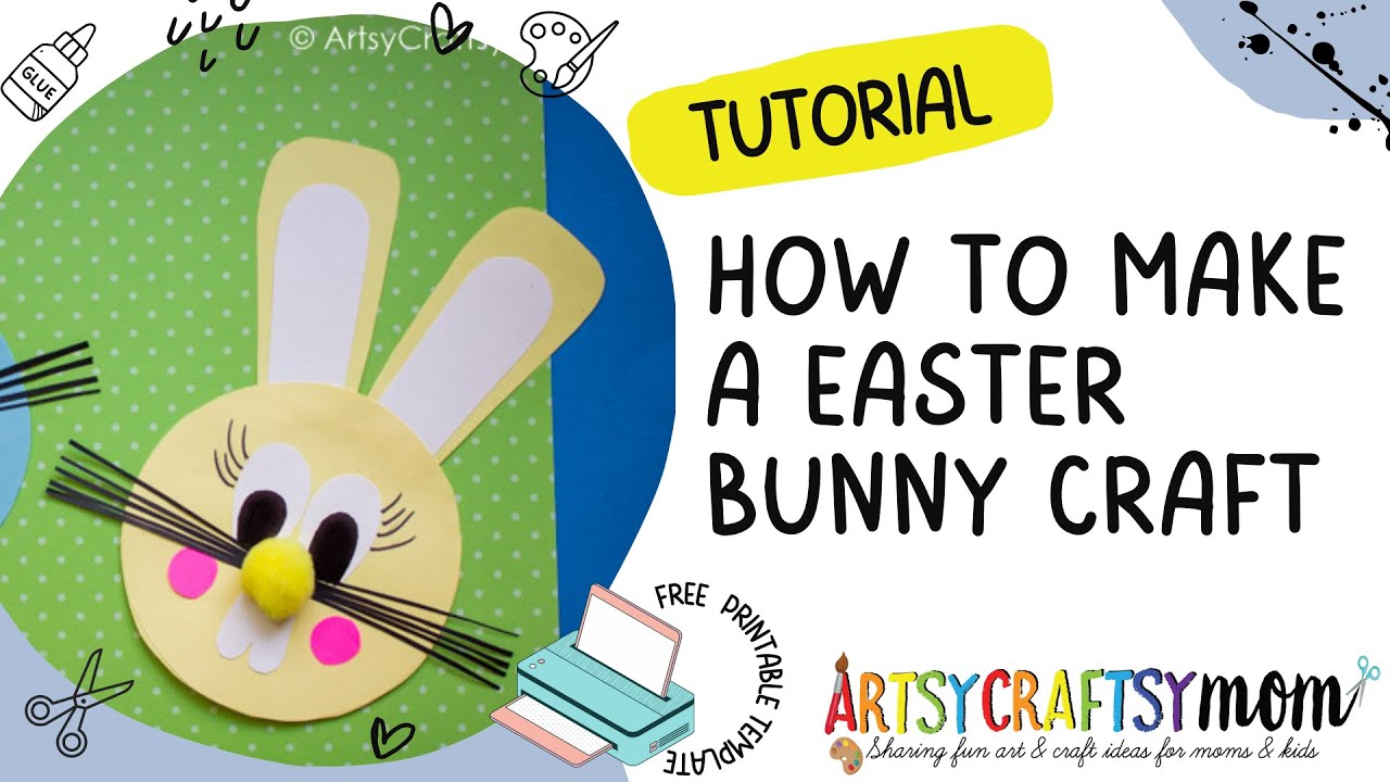 HOW TO MAKE AN EASY EASTER BUNNY PAPER CRAFT Easter Craft Ideas | Paper ...