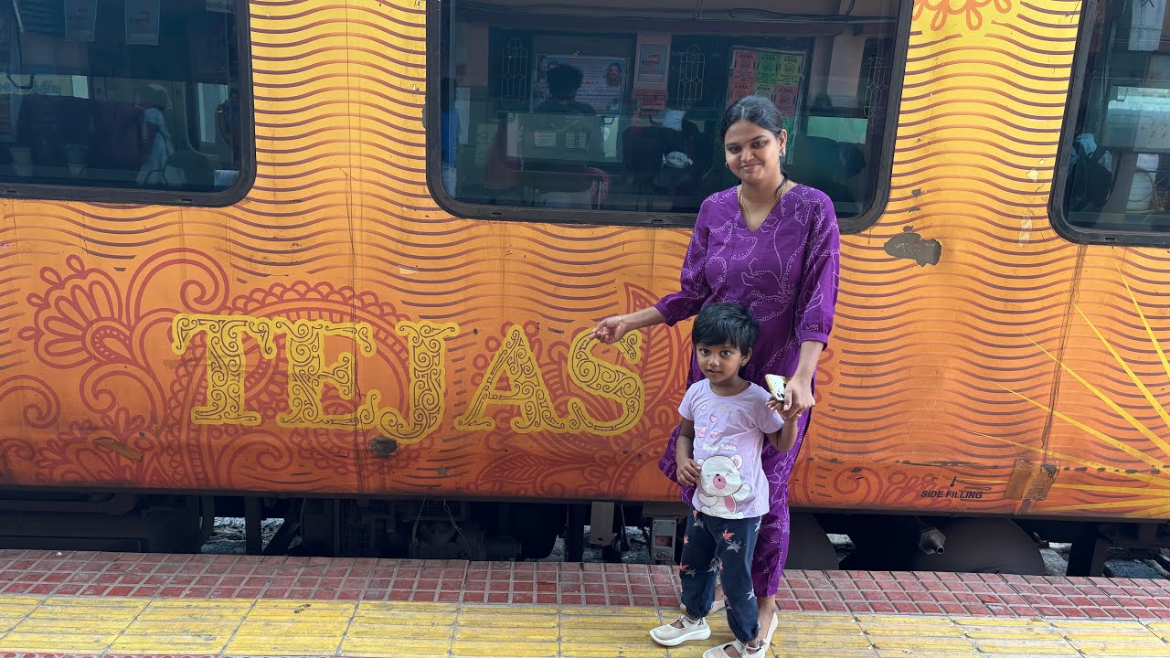 Video#6 Tejas train -ல் என்னுடைய பயண அனுபவம்🚆🚋 || my travel experience ...