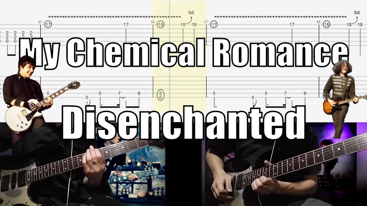 My Chemical Romance Disenchanted Guitar Cover With Tab Frank Iero Ray ...