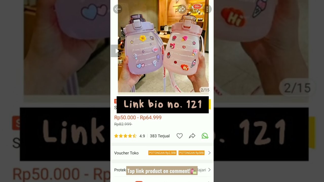 🥤racun shopee botol minum korea lucu viral! 🍾 - YouTube