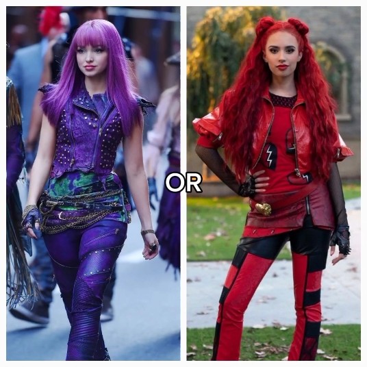 Mal OR Red? #descendants #descendants4 - YouTube