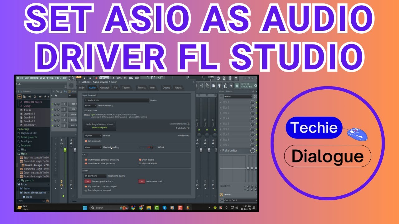How to Set ASIO as Audio Driver in FL Studio - YouTube