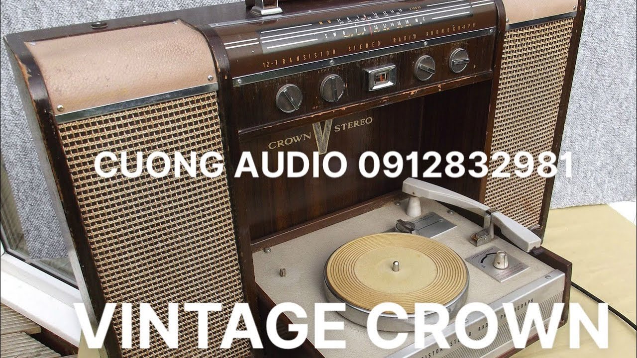 Restored VINTAGE CROWN SPH 100 Radio and Phono Radios from 1960 CUONG AUDIO 0912832981 ...