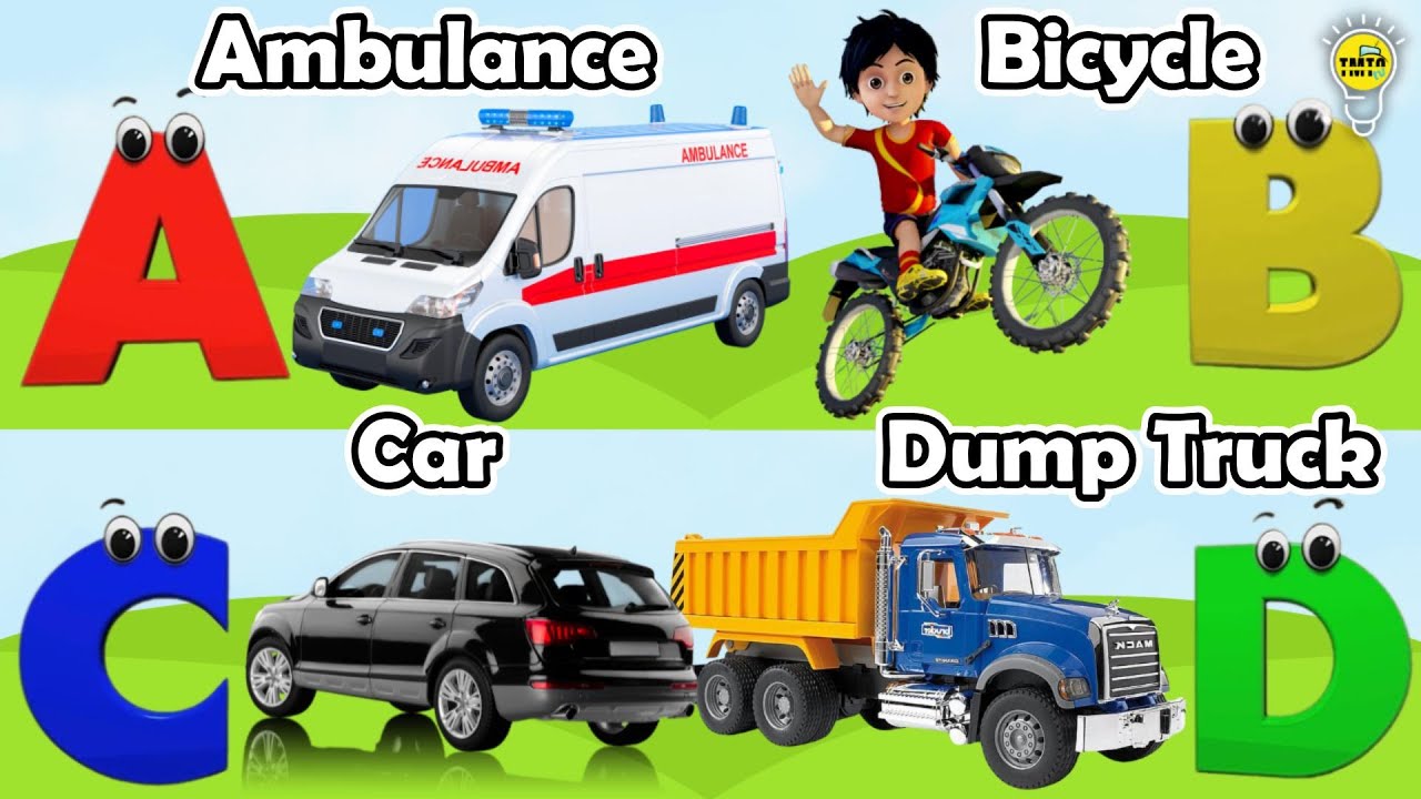 Vehicles Alphabet Song for kids | Vehicle ABC Song | Phonics for Kids ...