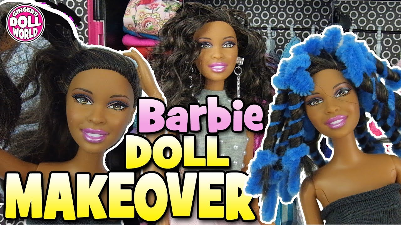 Barbie's Beautiful Easy Doll Makeover Hair Transformation - YouTube