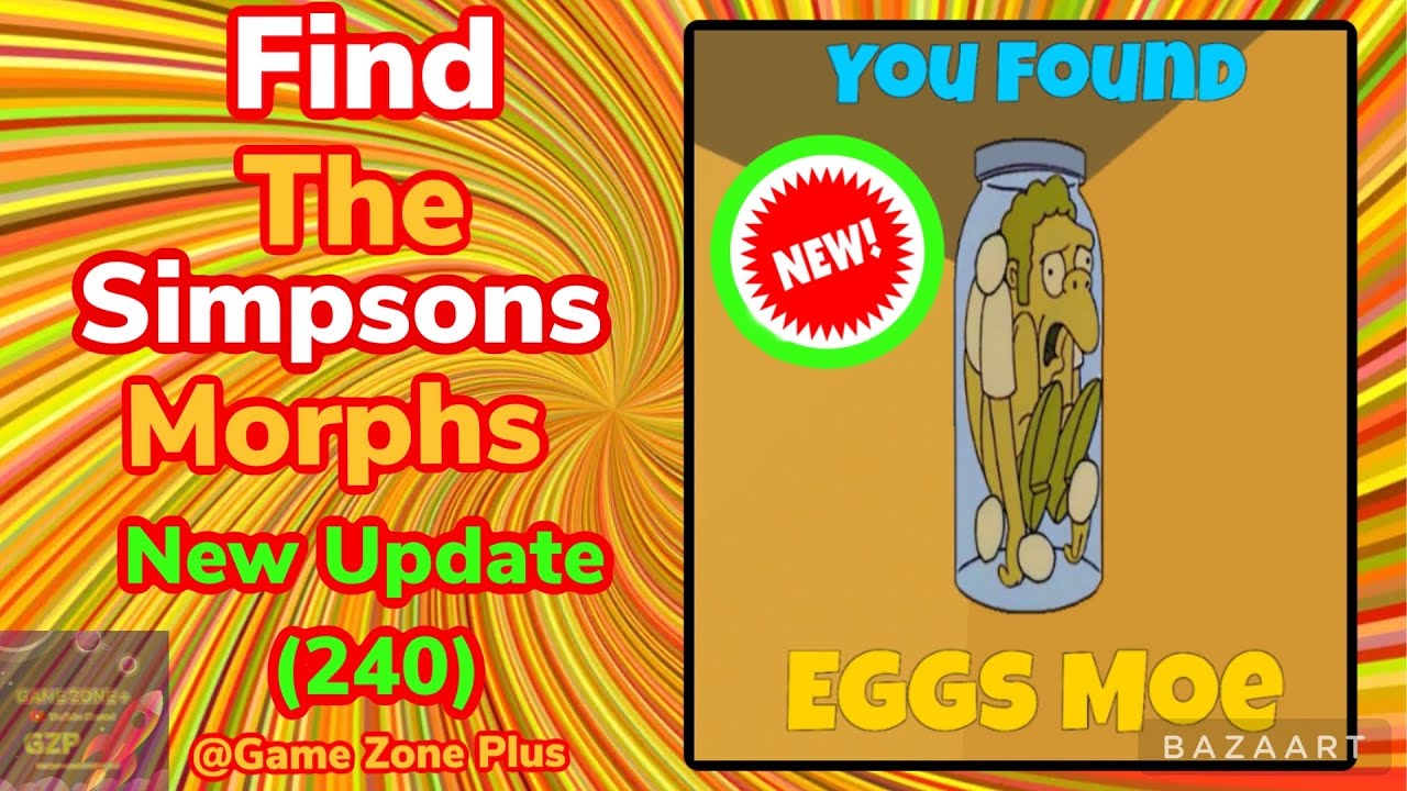 NEW UPDATE (240) How to find “EGGS MOE” Morph in Find the Simpsons Game ...