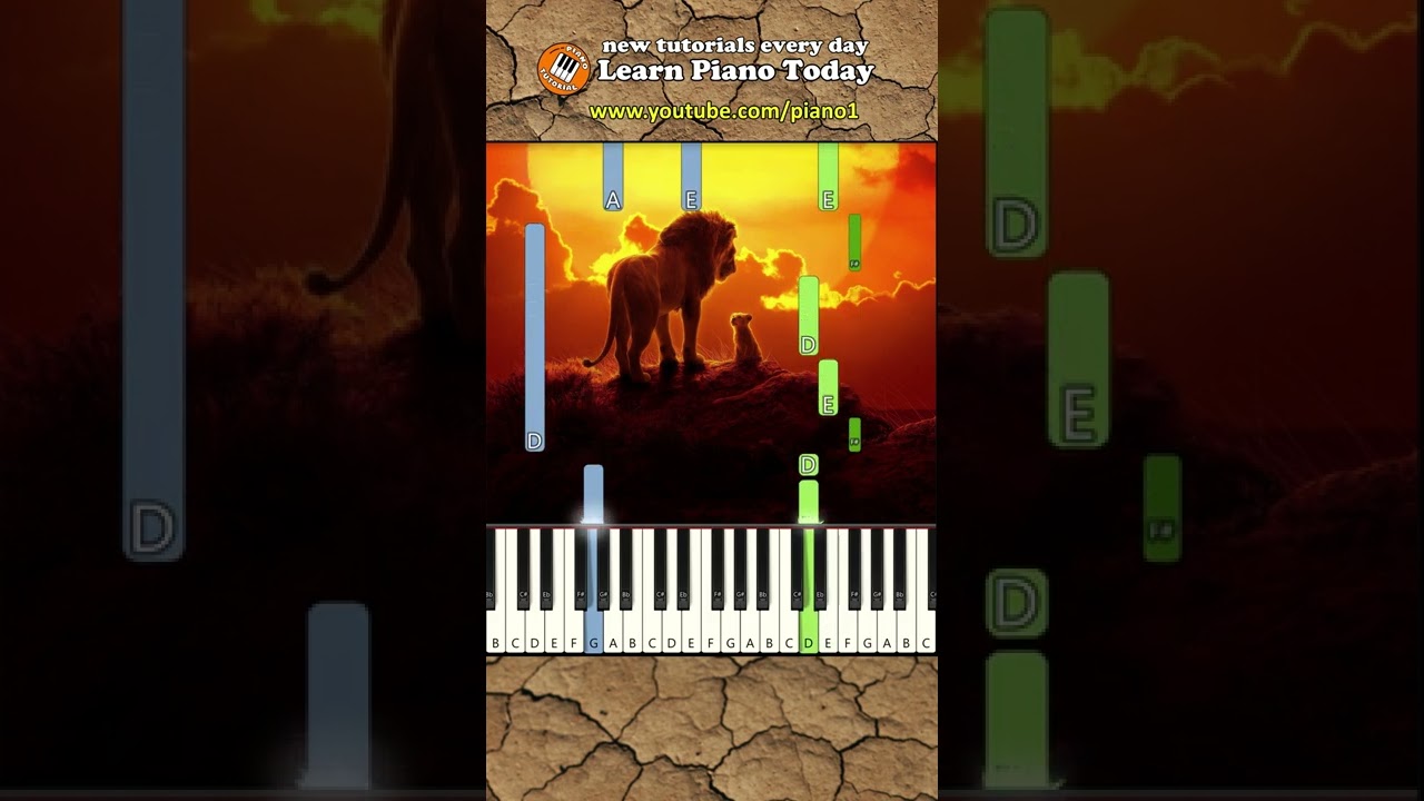 The Lion King - The Lion Sleeps Tonight (Wimoweh) » Piano Tutorial ...