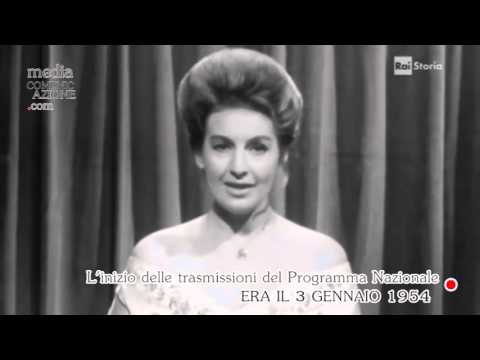 La prima trasmissione del Programma Nazionale Rai - 3 Gennaio 1954