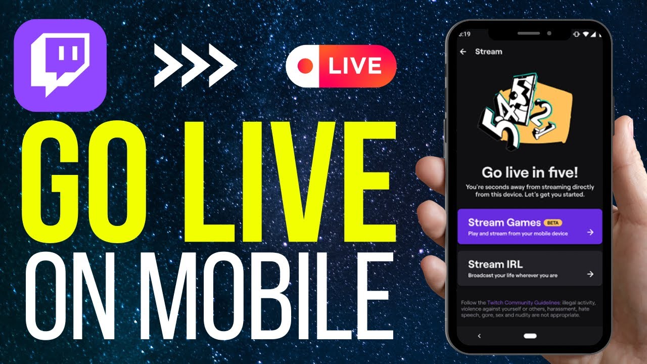 How To Go Live On Twitch (2025) - Mobile Version - YouTube