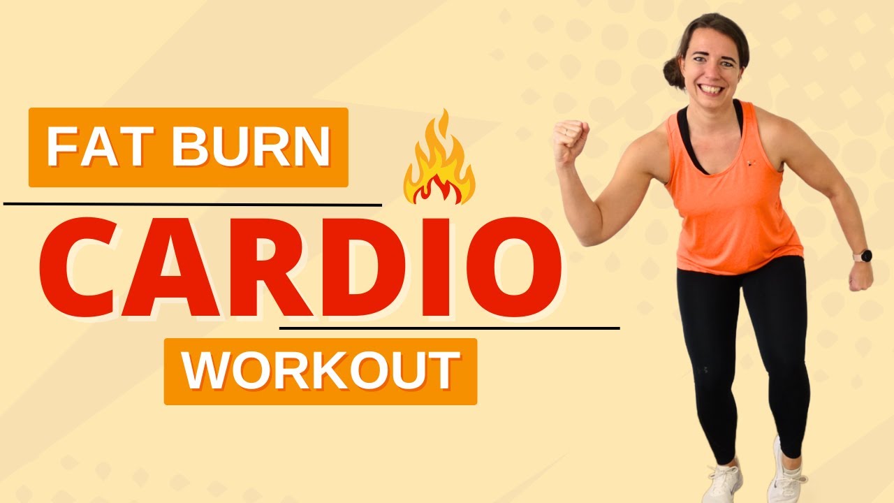 Fat Burning Cardio Workout at Home - Walking Low Impact Exercises Only ...