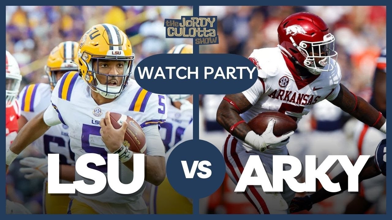 The Jordy Culotta Show | LSU VS ARKANSAS WATCH PARTY W/ THE CREW! - YouTube