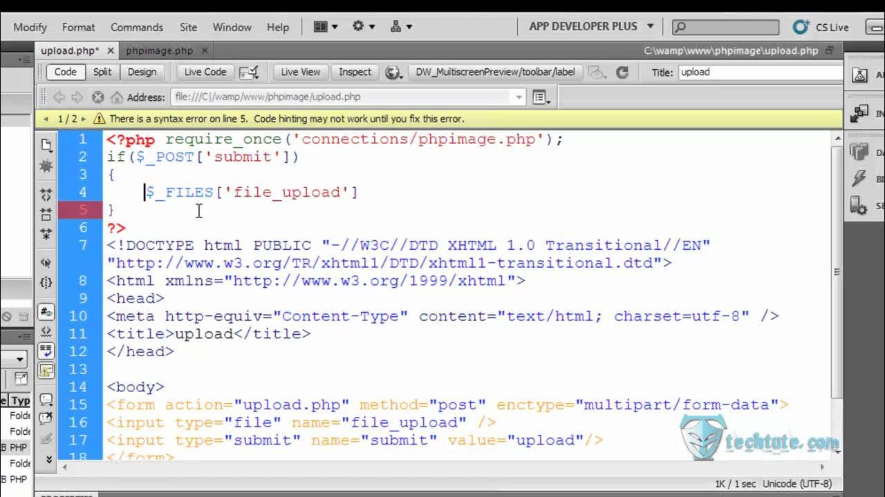 01 Make a image gallery website using PHP and Mysql- Uploading a file or image - YouTube