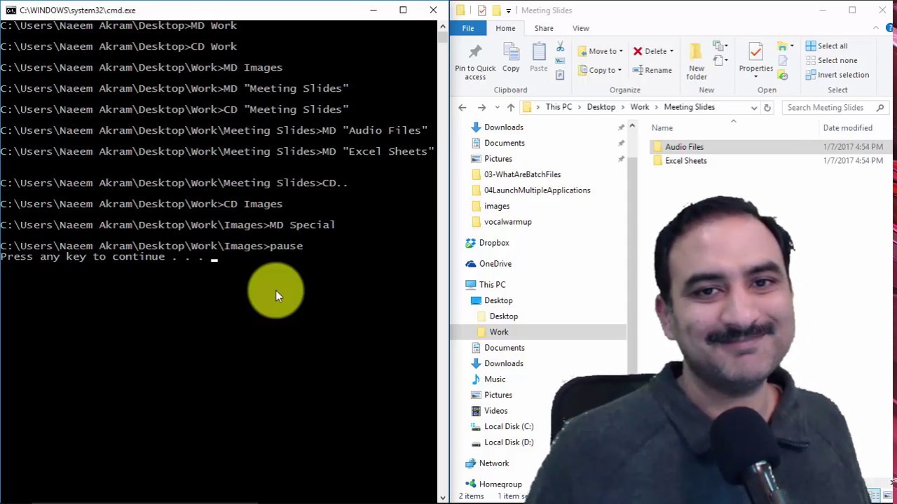 05 - One Click Make Folder Hierarchy With A Batch File - YouTube