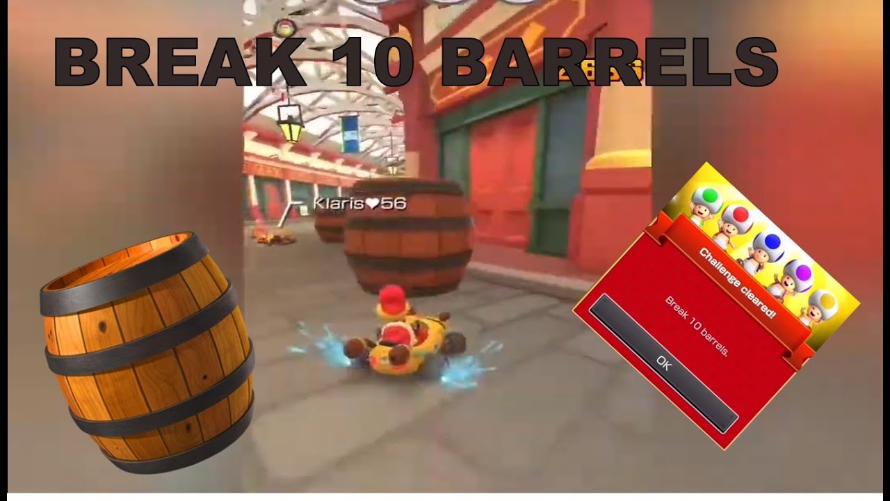 How To Break 10 Barrels - Mario Kart Tour - YouTube