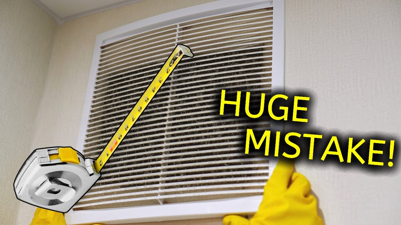 HVAC Sizing Explained: Filter and Return Grill Sizing - YouTube