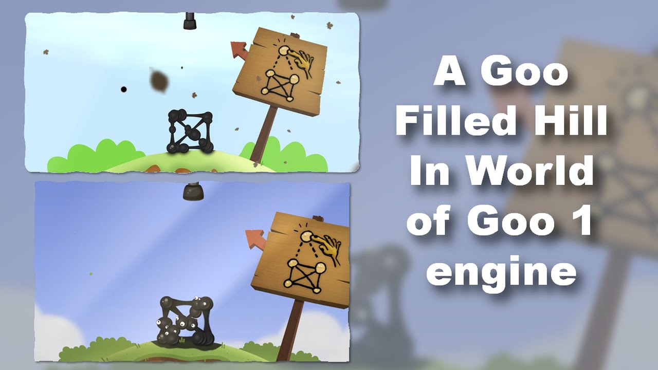 World of Goo 2 level A Goo Filled Hill in World of Goo 1 engine - YouTube