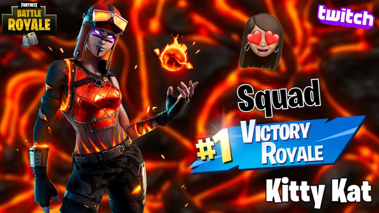 NEW LAVA Series Blaze Skin Squad Victory Royale! Playing with ...