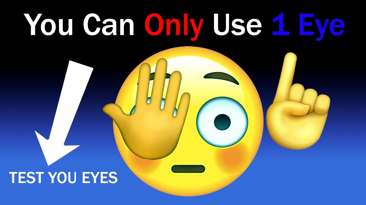 Watch this video with 1 Eye closed! 😉 - YouTube