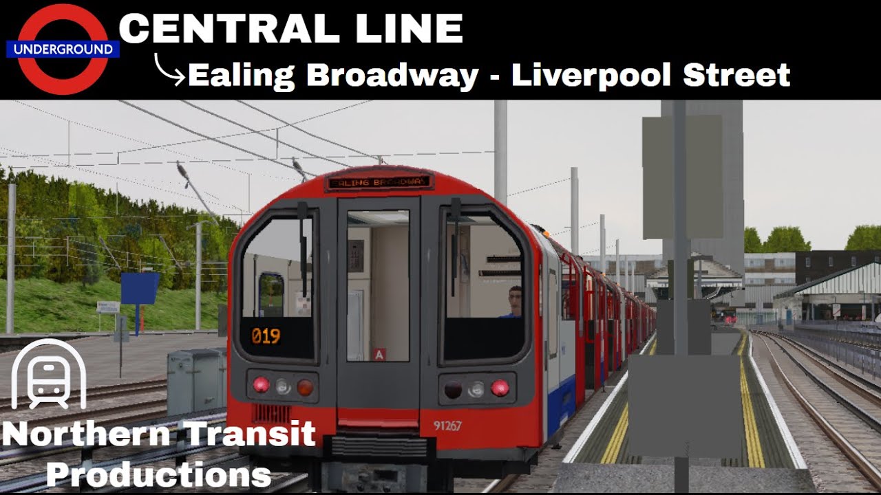 LONDON TUBE | CENTRAL LINE | Ealing Broadway - Liverpool Street | TTC ...