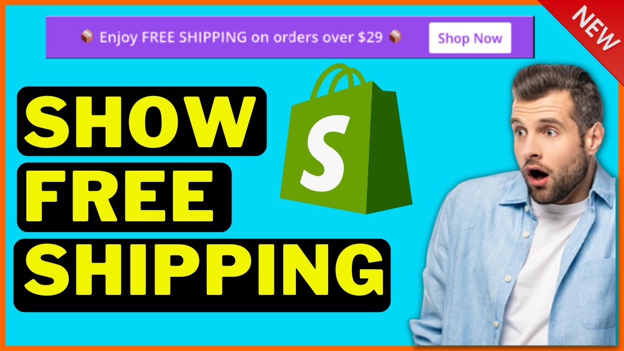 How To Show Free Shipping Bar On Your Shopify Store - YouTube