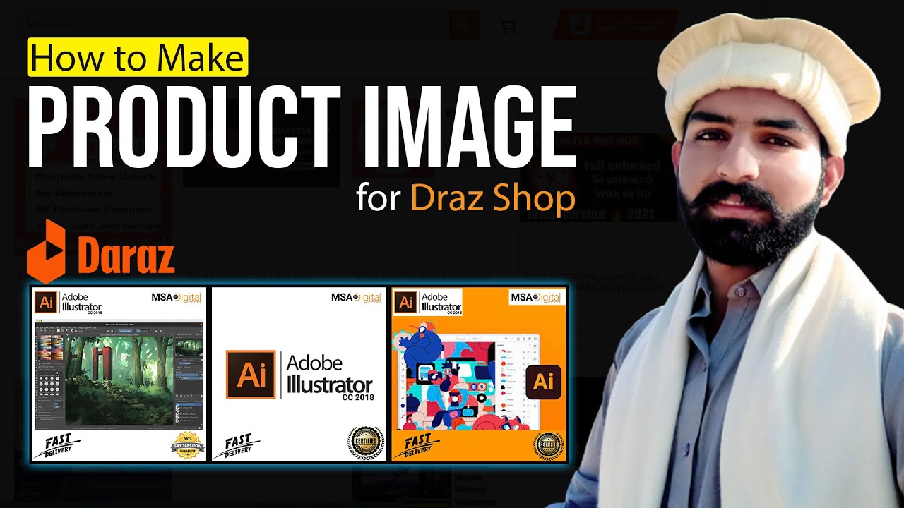 How To Make Daraz Product Image In Photoshop Draz Seller Account Youtube