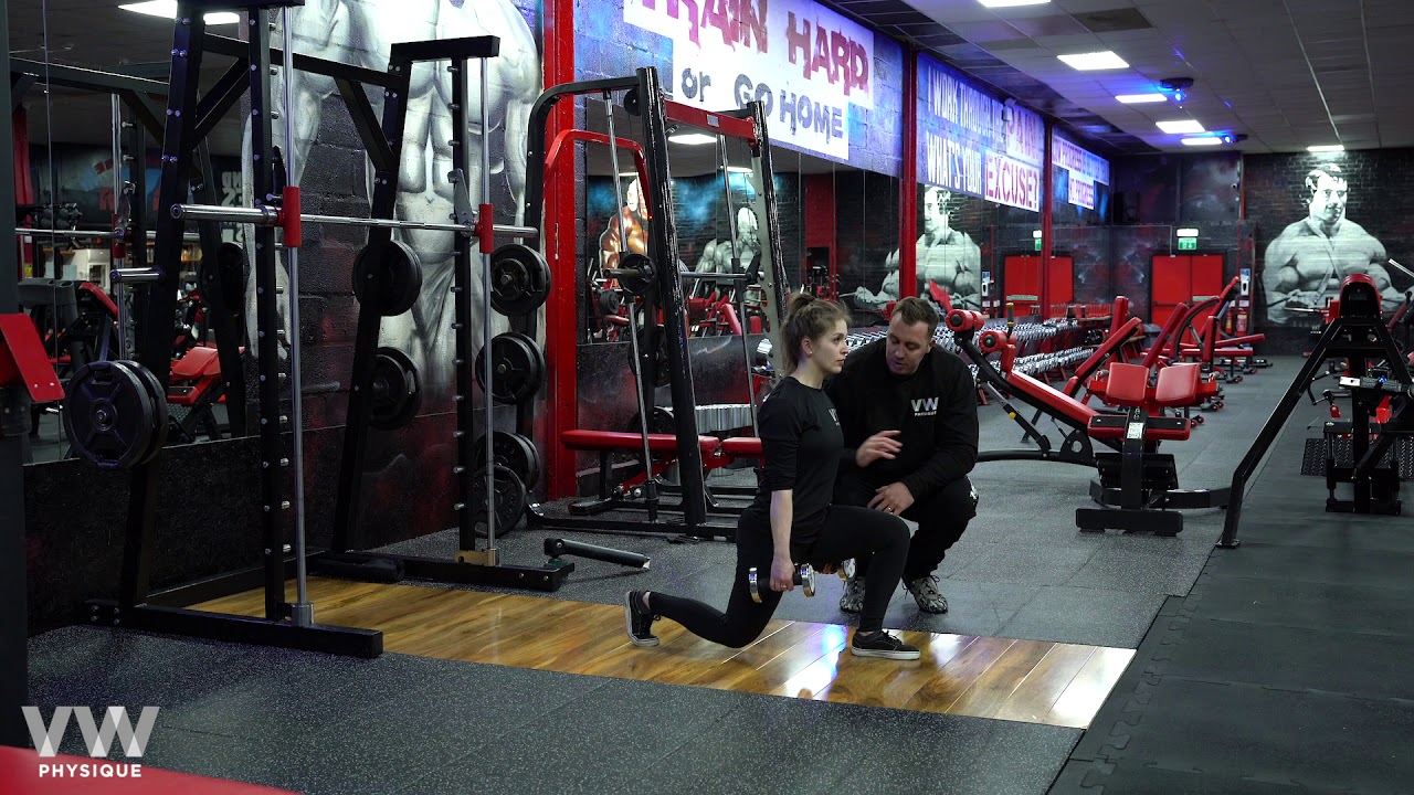 Walking Lunges Tutorial: Glute Focus - YouTube