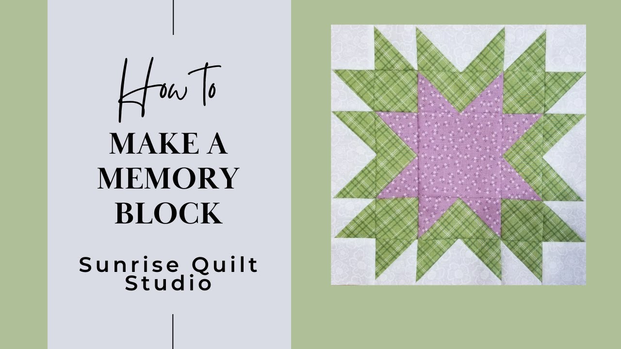 Memory Quilt Block - YouTube