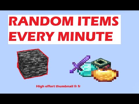 EMPTY WORLD BUT RANDOM ITEMS SPAWN EVERY MINUTE - YouTube