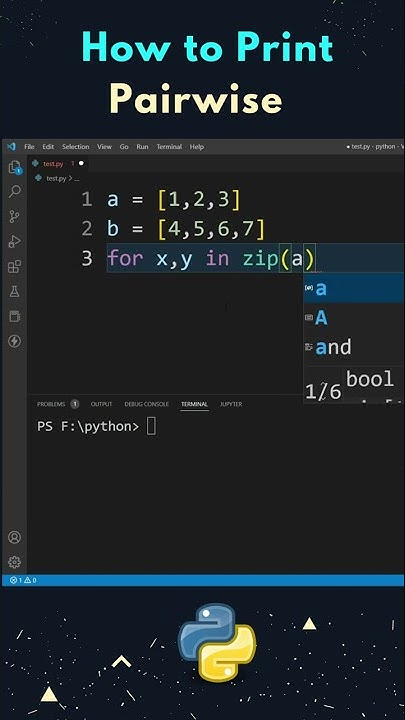 How to Print Lists Pairwise ? How to Use Zip Function in Python ? #shorts - YouTube