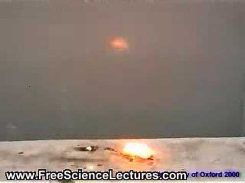Lithium Burns in Air - YouTube