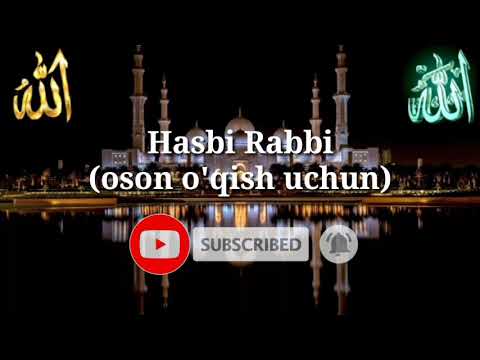 Hasbi Rabbi - Sami Yusuf | Uzbekcha  Matni bilan