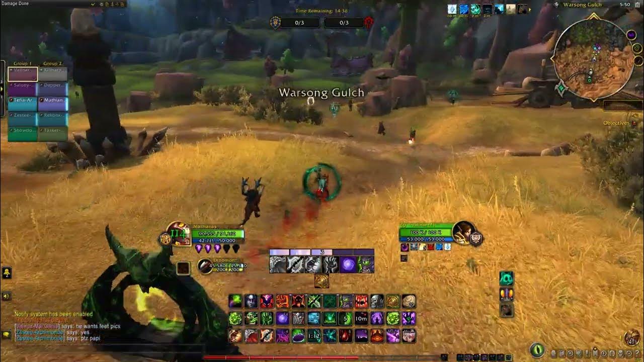51 - 1 | Affliction Warlock PvP Battleground Gameplay WARSONG GULCH - WoW Dragonflight Prepatch ...
