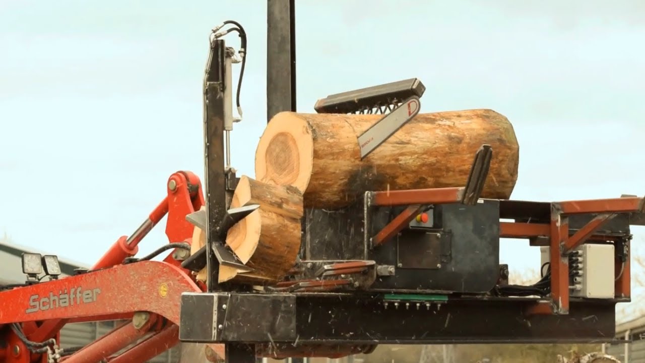 3 Amazing Automatic Firewood Processing Chainsaw Machines, Modern Wood ...