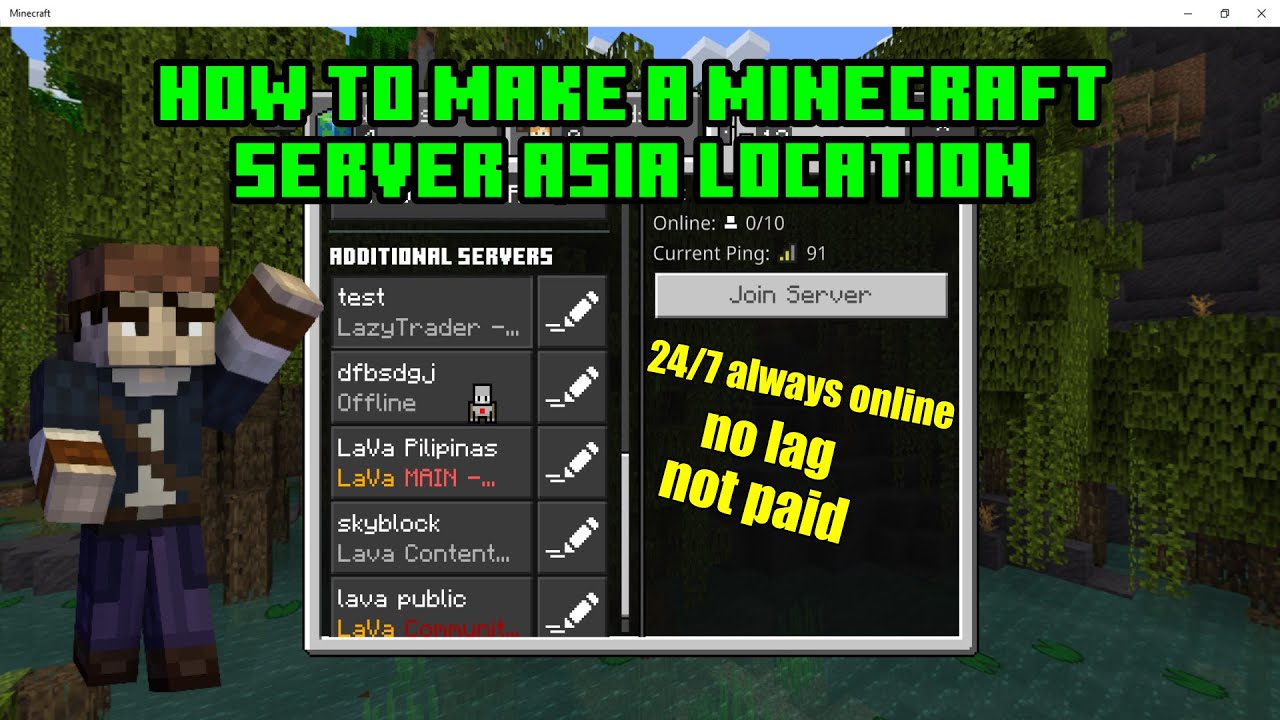 How To Make A Minecraft Server 24/7 Online For Java And Bedrock - YouTube