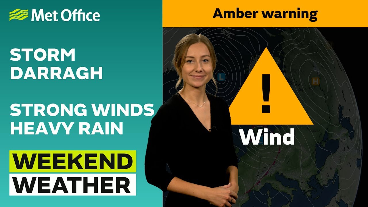 Weekend weather 05/12/2024 – Storm Darragh brings a windy weekend – Met ...