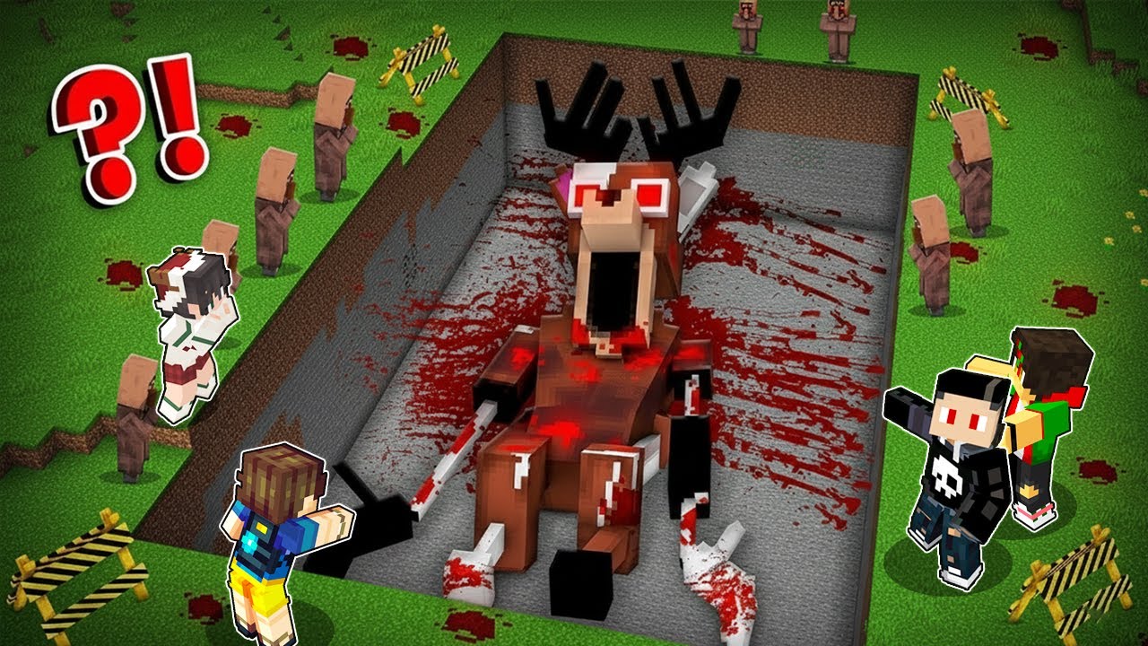 We Found BURIED DEER MONSTER in Minecraft! - YouTube
